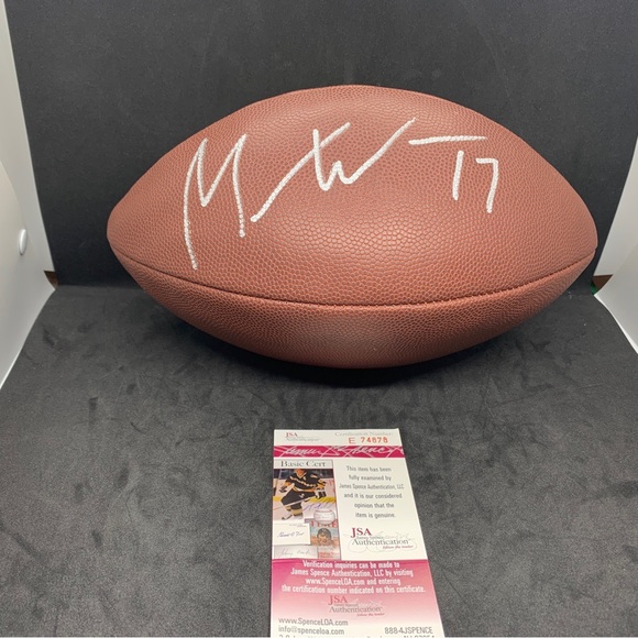 Wilson | Other | Mike Wallace 7 Pittsburgh Steelers Autographed Full ...